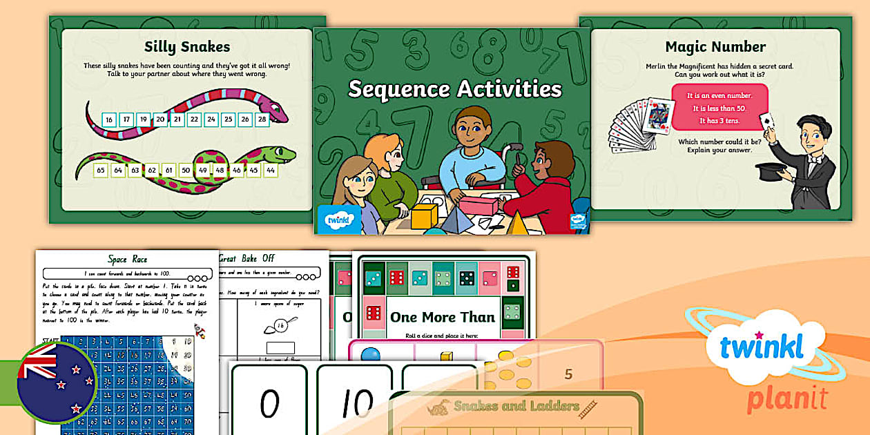 Level 1 Number Sequences Supporting Activity Pack - Twinkl