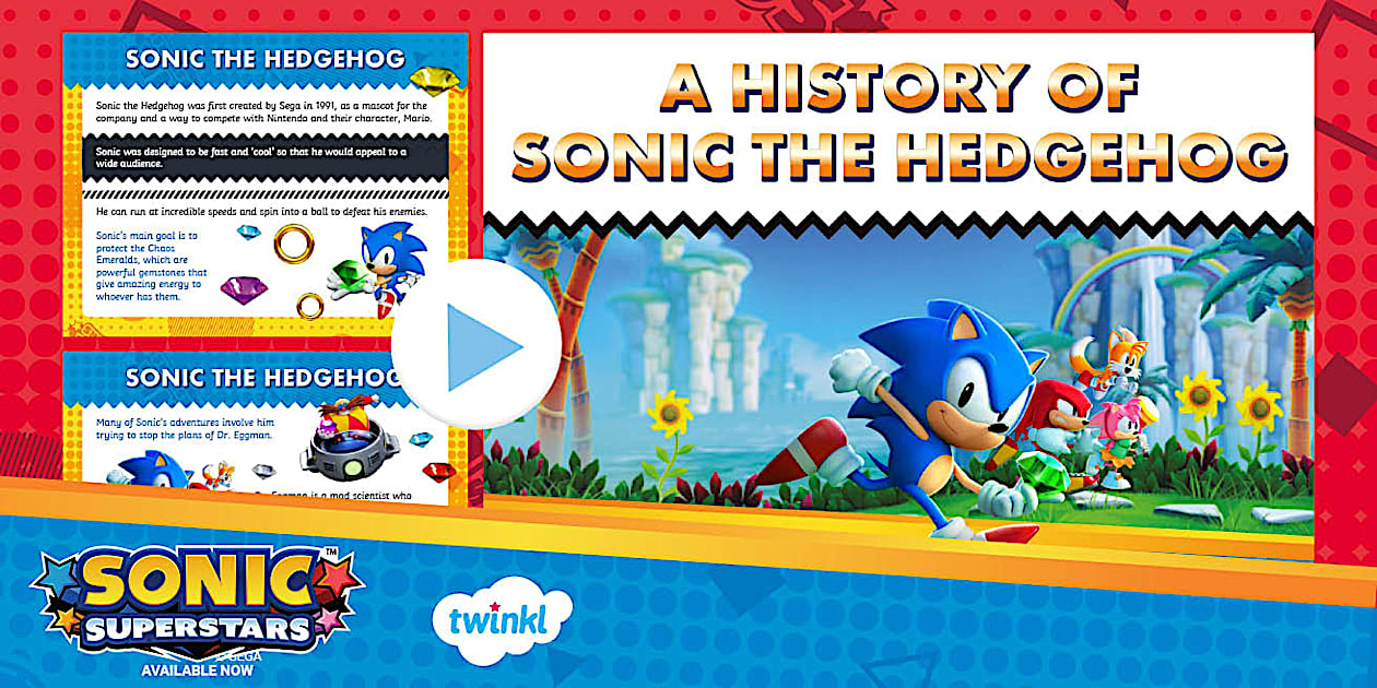 FREE! - Sonic:A History of Sonic the Hedgehog Information PowerPoint