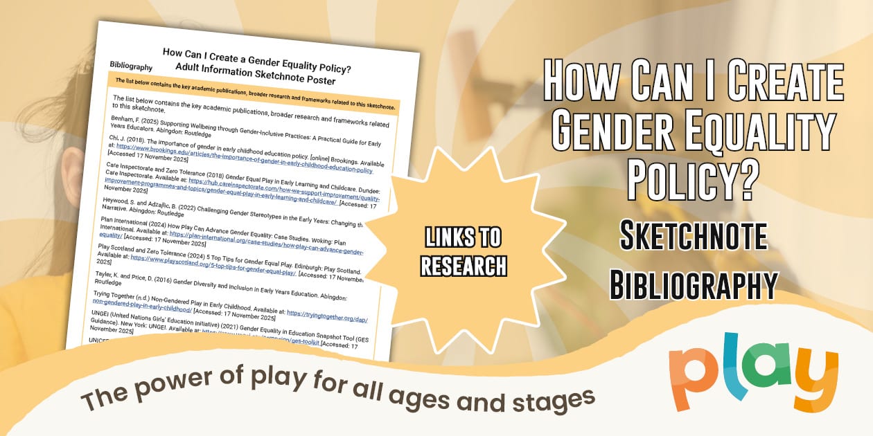 Create a Gender Equality Policy Sketchnote Bibliography