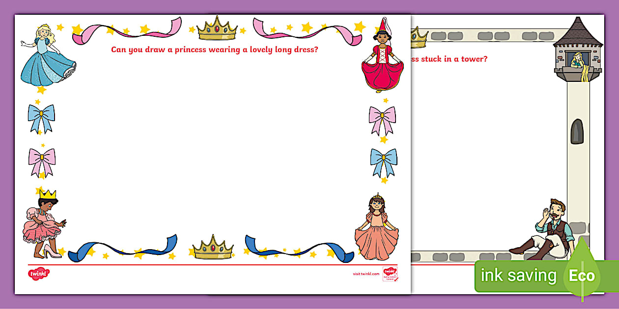 Princess Drawing Prompts | Twinkl Resources | Creativity
