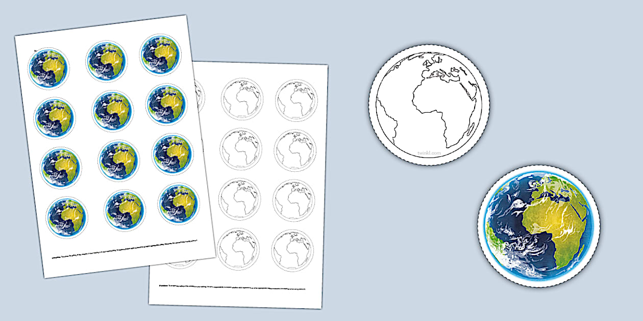 Small Earth Display Cut-Outs - Twinkl