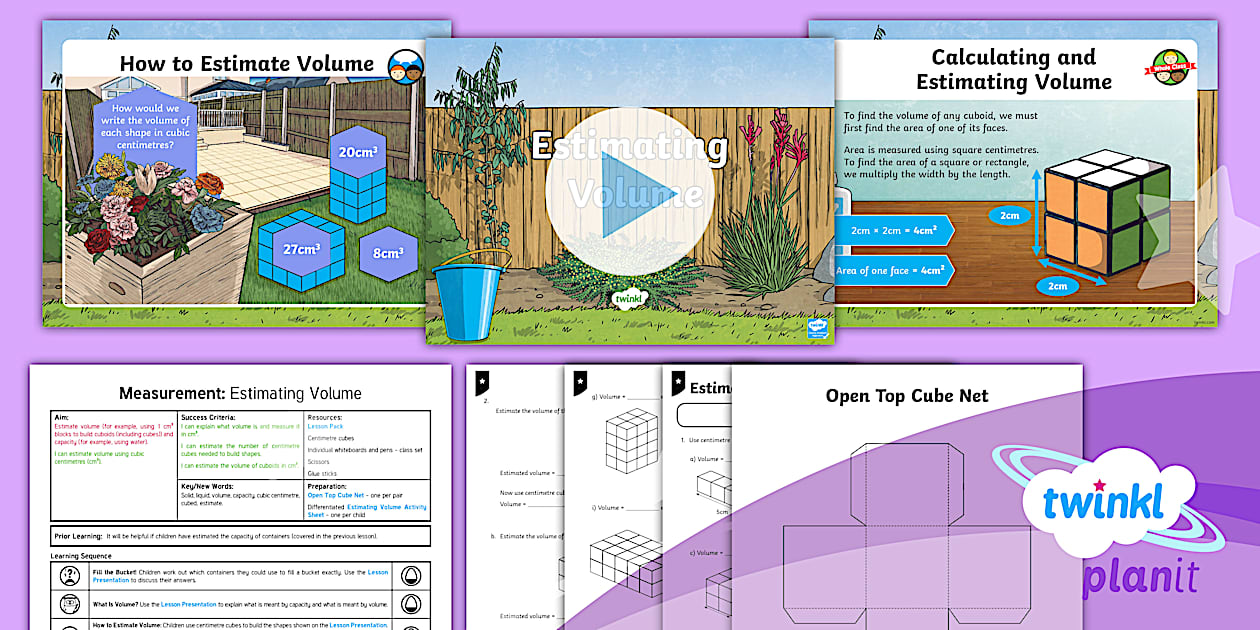 Year 5 Estimating Volume and Capacity Lesson 2 - Twinkl