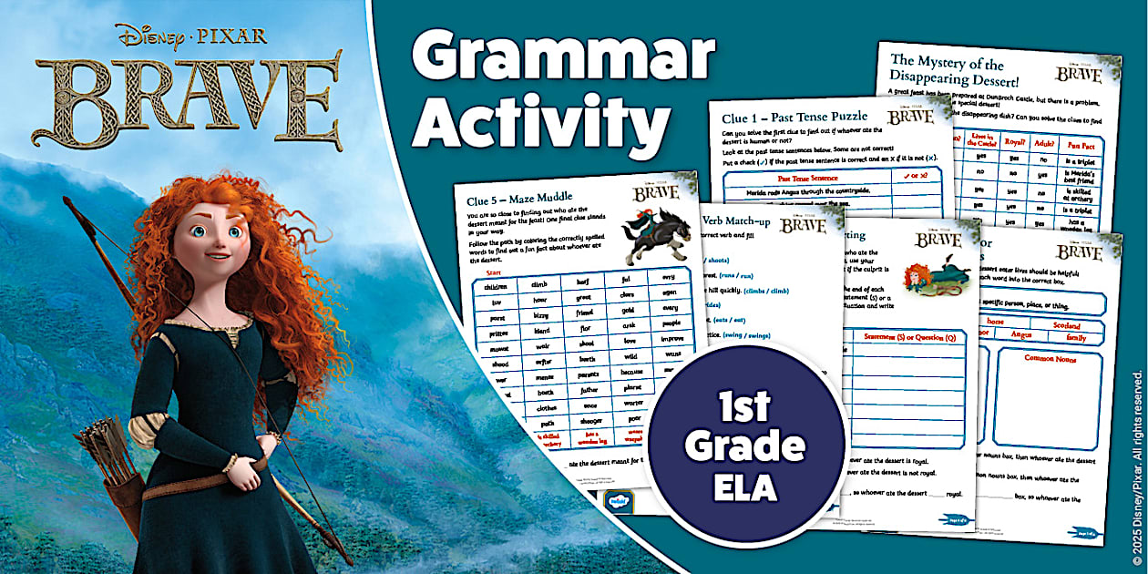 Brave: First Grade Grammar Mystery Activity