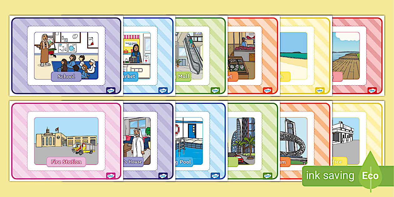 Places We Go Display Posters (Teacher-Made) - Twinkl