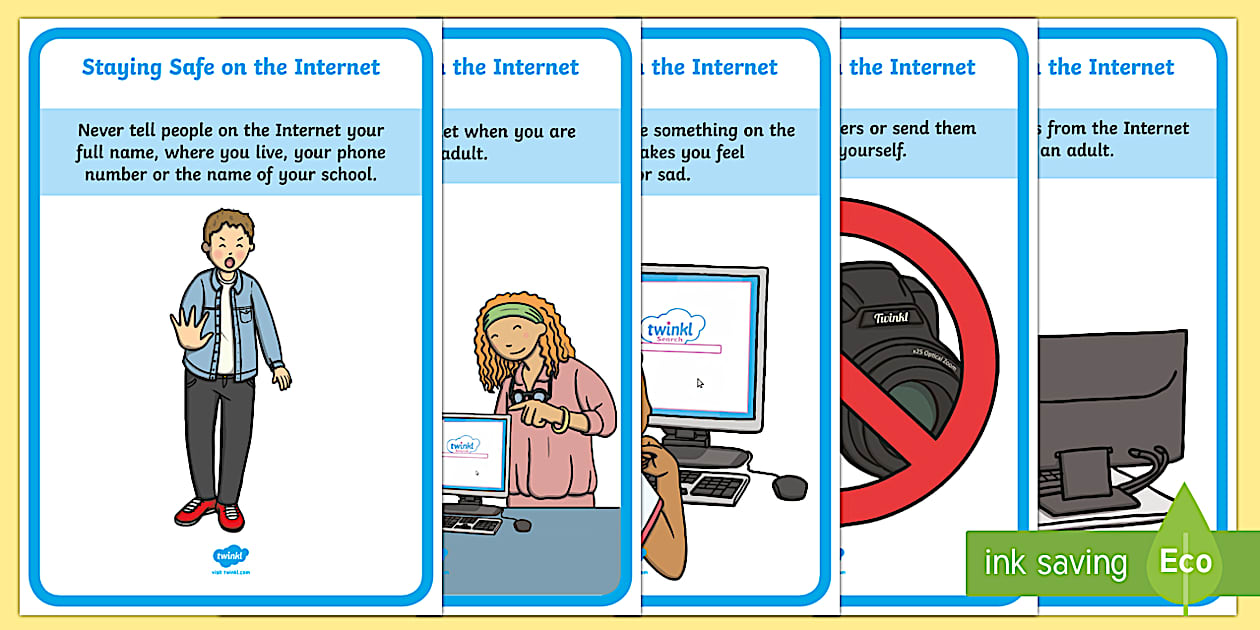 Internet Safety Picture Display Posters | Twinkl Resources