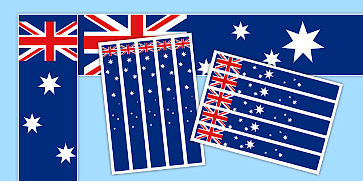 Classroom Display Borders | Australia Flag (teacher made)