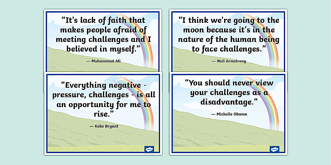 Challenges Quotes Poster Pack