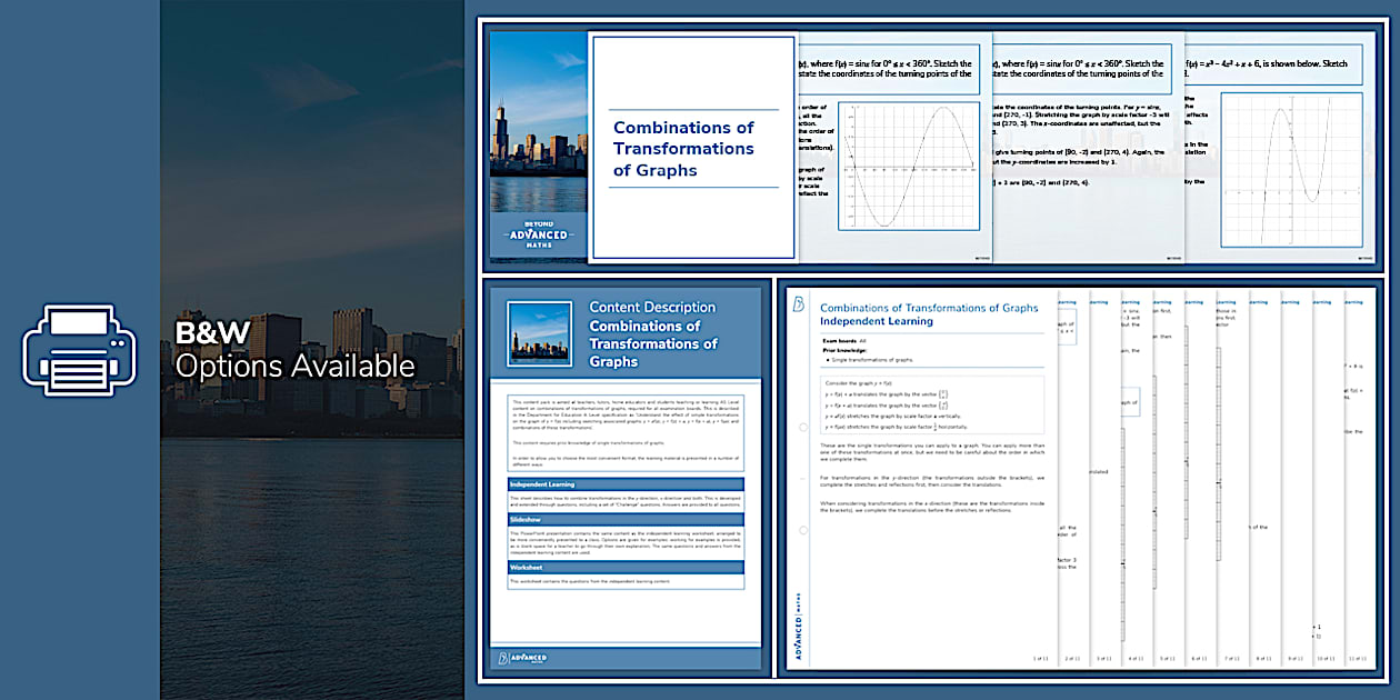 👉 Combinations of Transformations Resource Pack - Twinkl