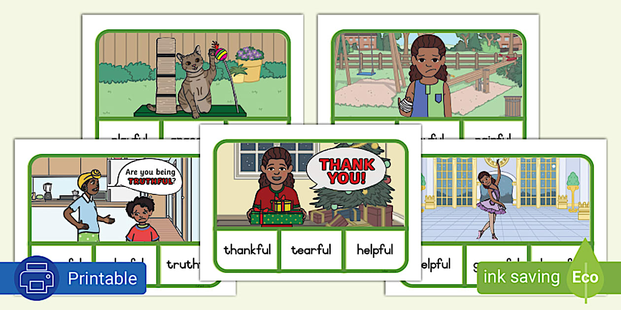 Grade 3 Phonics: -ful suffix peg card activity - Twinkl