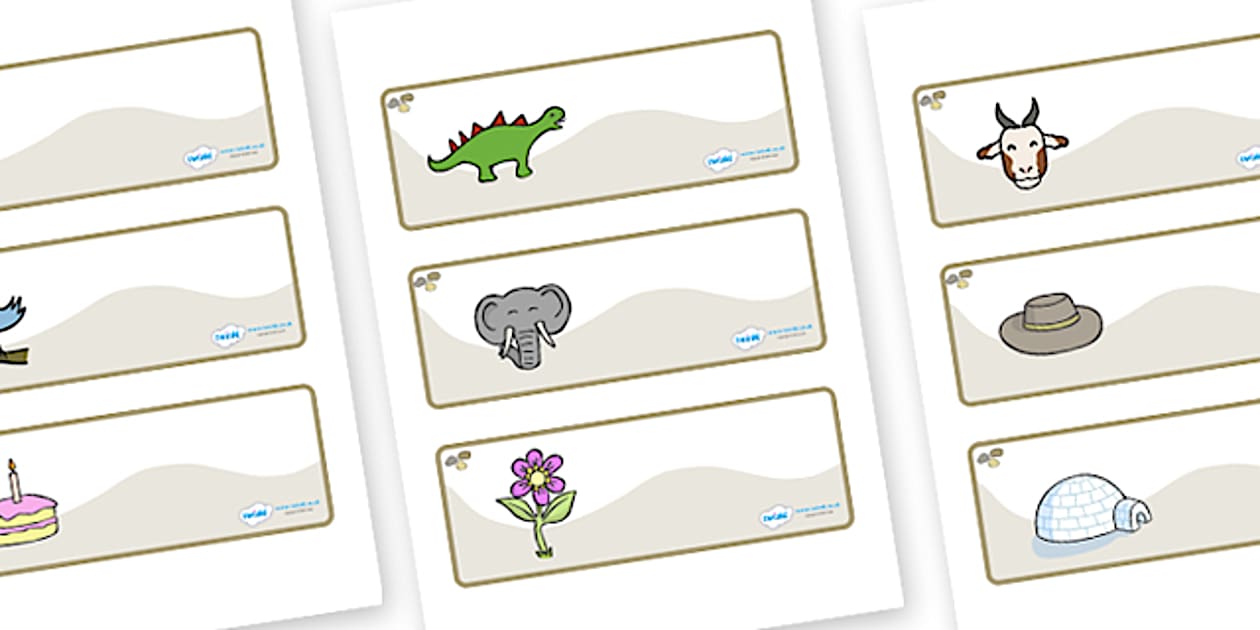 Pebble Themed Editable Drawer-Peg-Name Labels (teacher made)