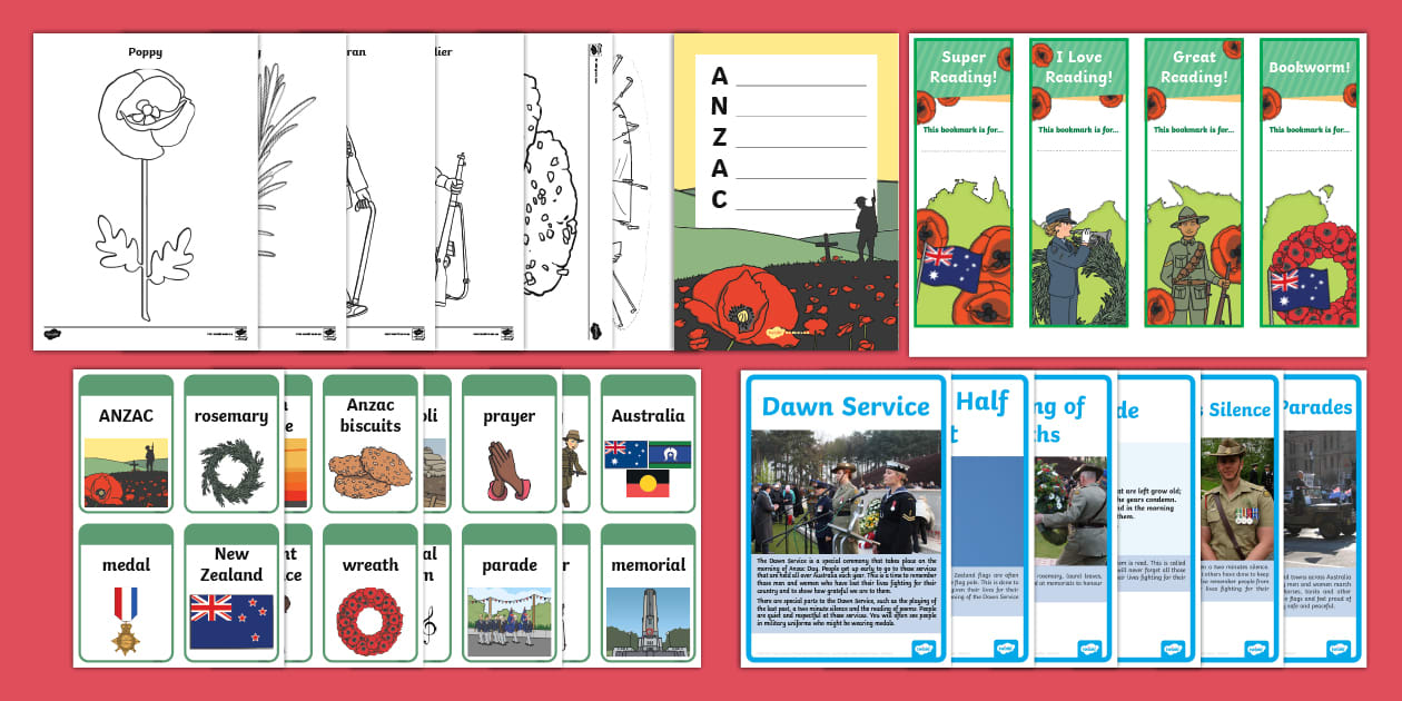 Anzac Worksheets Resource Pack | Anzac Day Resources