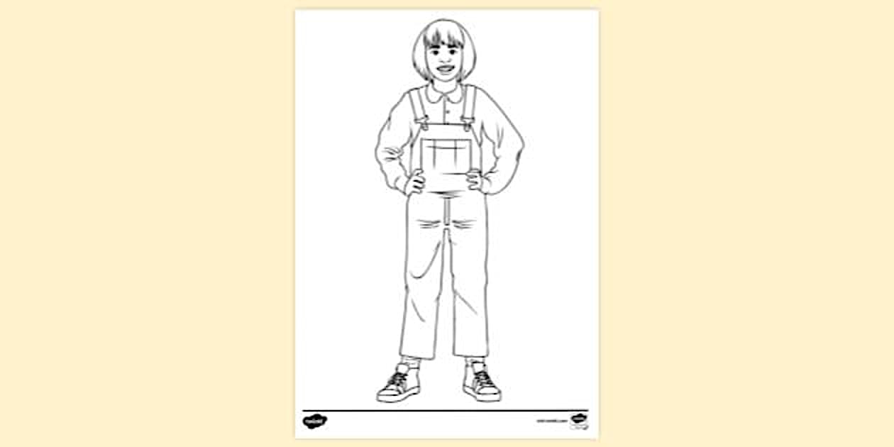 Scout Finch Colouring Sheet | Colouring Sheets - Twinkl