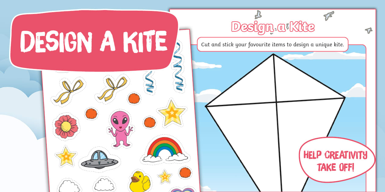 Design a Kite Cut and Stick Activity