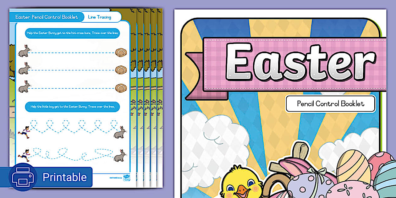 Grade R: Easter Pencil Control Booklet (Teacher-Made)