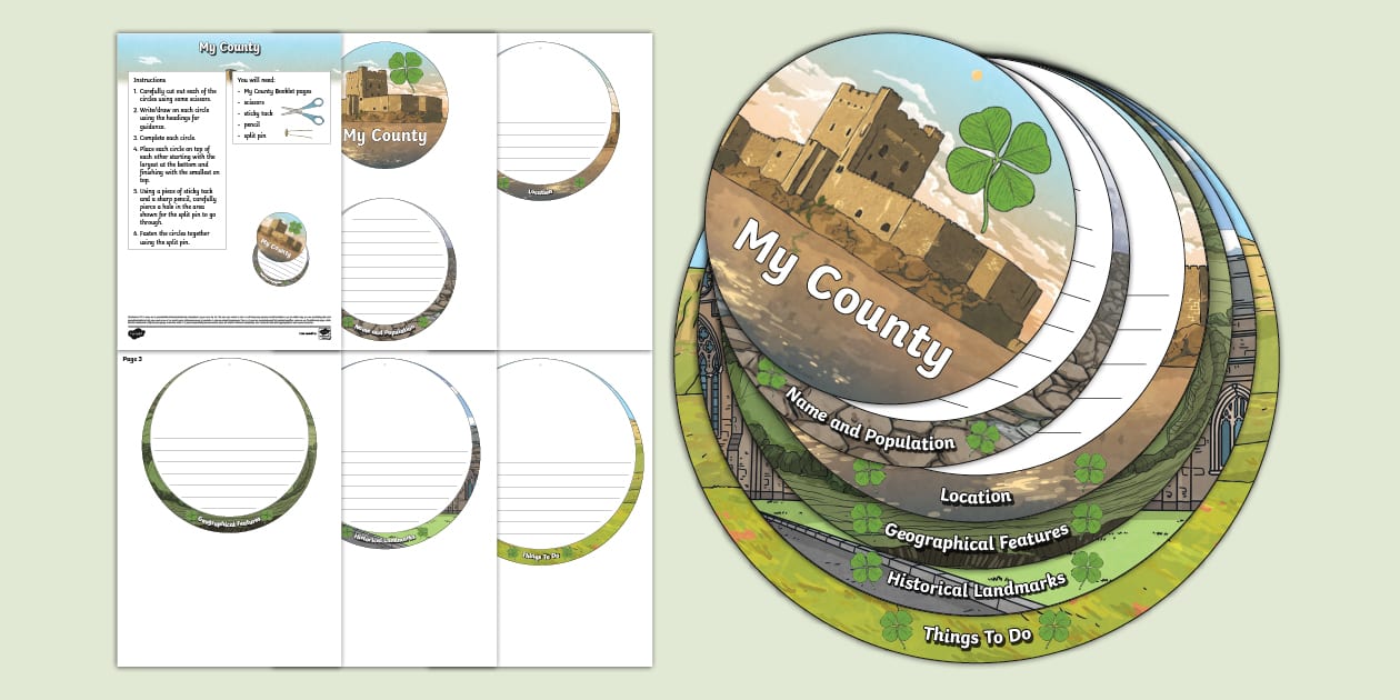 My County Circles Booklet - Twinkl Geography