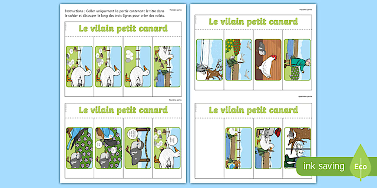 Livre à volets du Vilain petit canard
