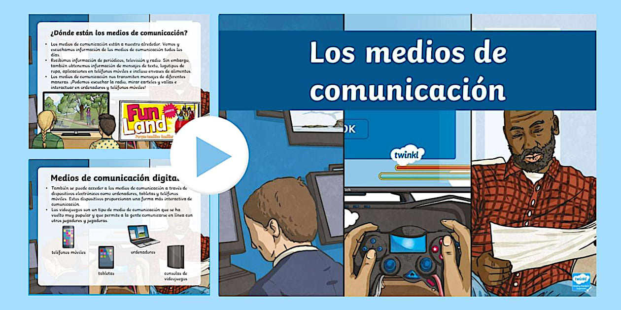Presentación: Los medios de comunicación - Twinkl
