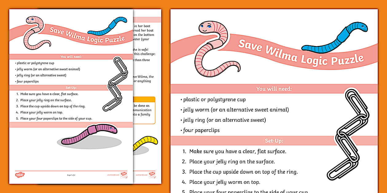 Save Wilma Logic Puzzle (Ages 5 - 7) (teacher made) - Twinkl