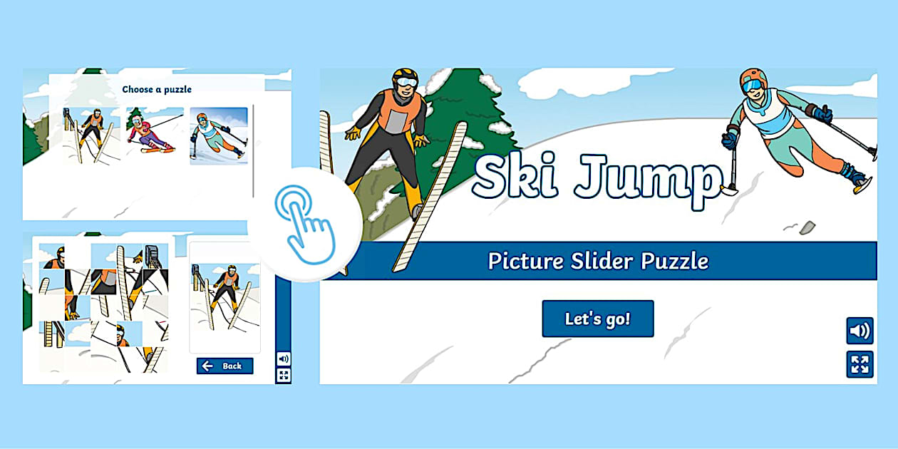 Interactive Ski Jump Picture Slider Puzzle | Twinkl Puzzles