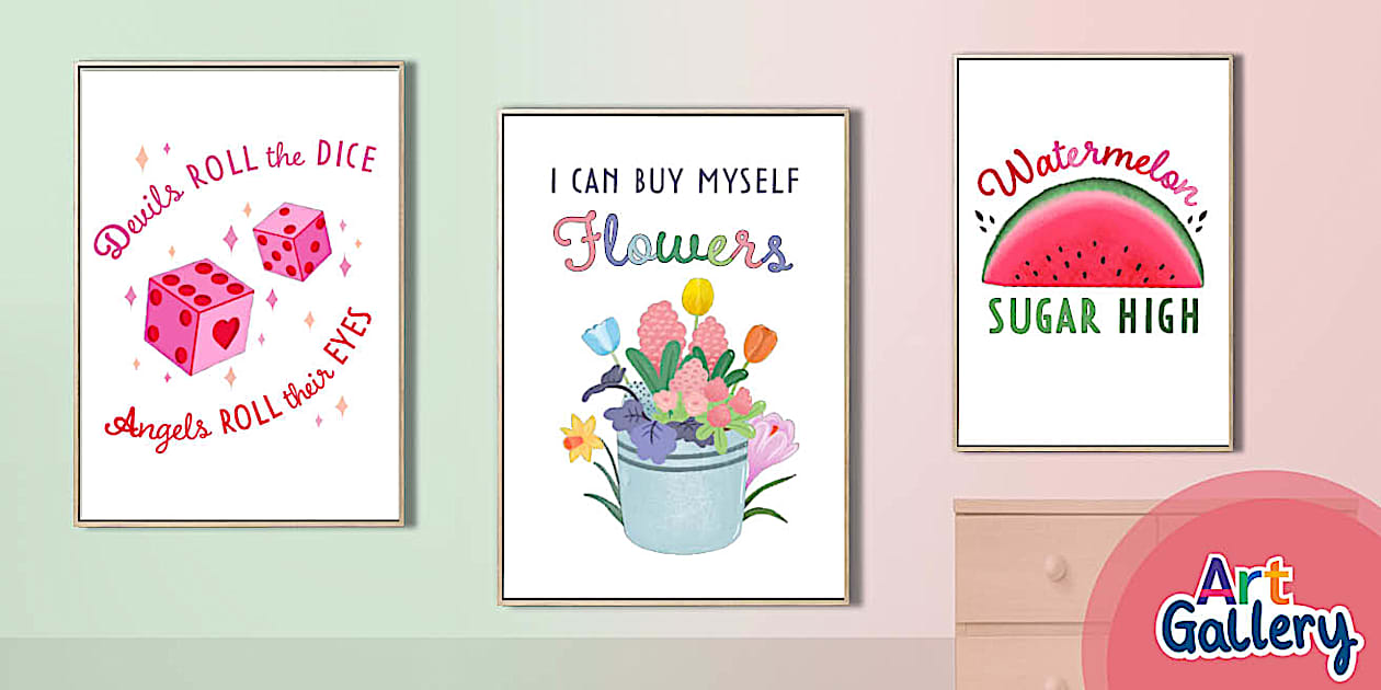 Song Lyrics Posters | Twinkl Art Gallery (teacher made)