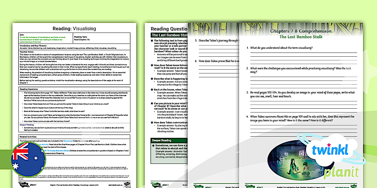 Year 6 The Last Bamboo Stalk: Reading Lesson 4