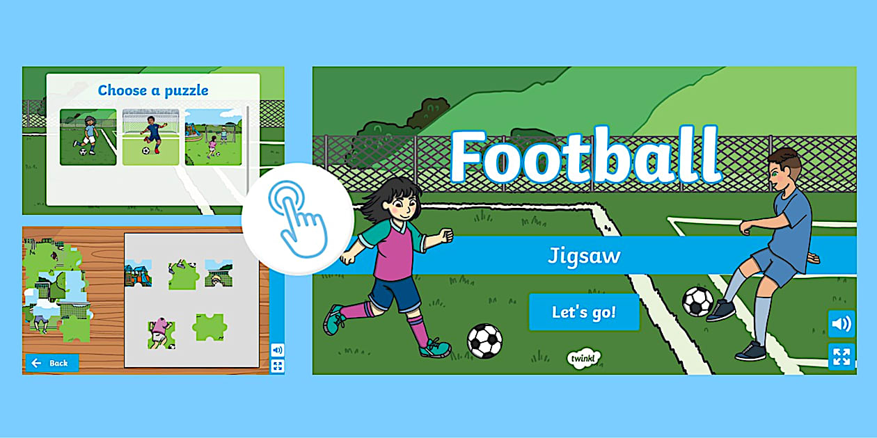 Football Interactive Jigsaw (Teacher-Made) - Twinkl