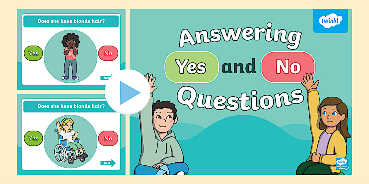Answering 'Yes' and 'No' Questions PowerPoint - Twinkl