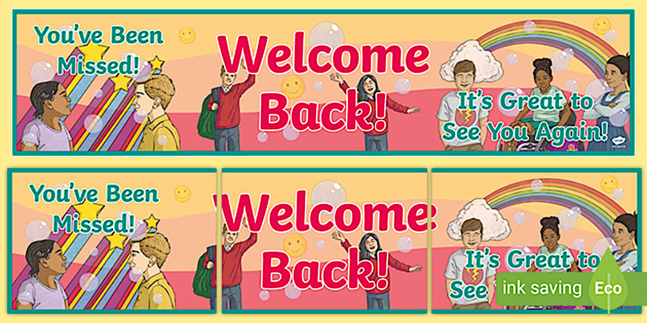 Welcome Back Banner KS2 (teacher made) - Twinkl