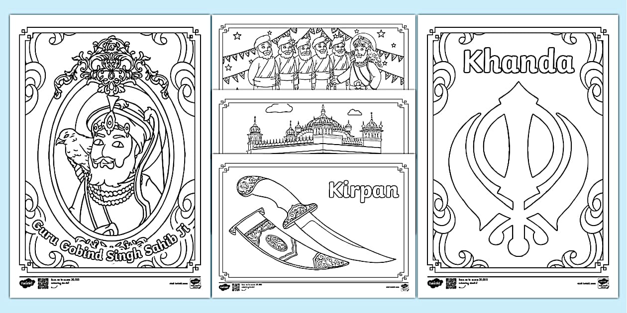Vaisakhi Colouring Pages