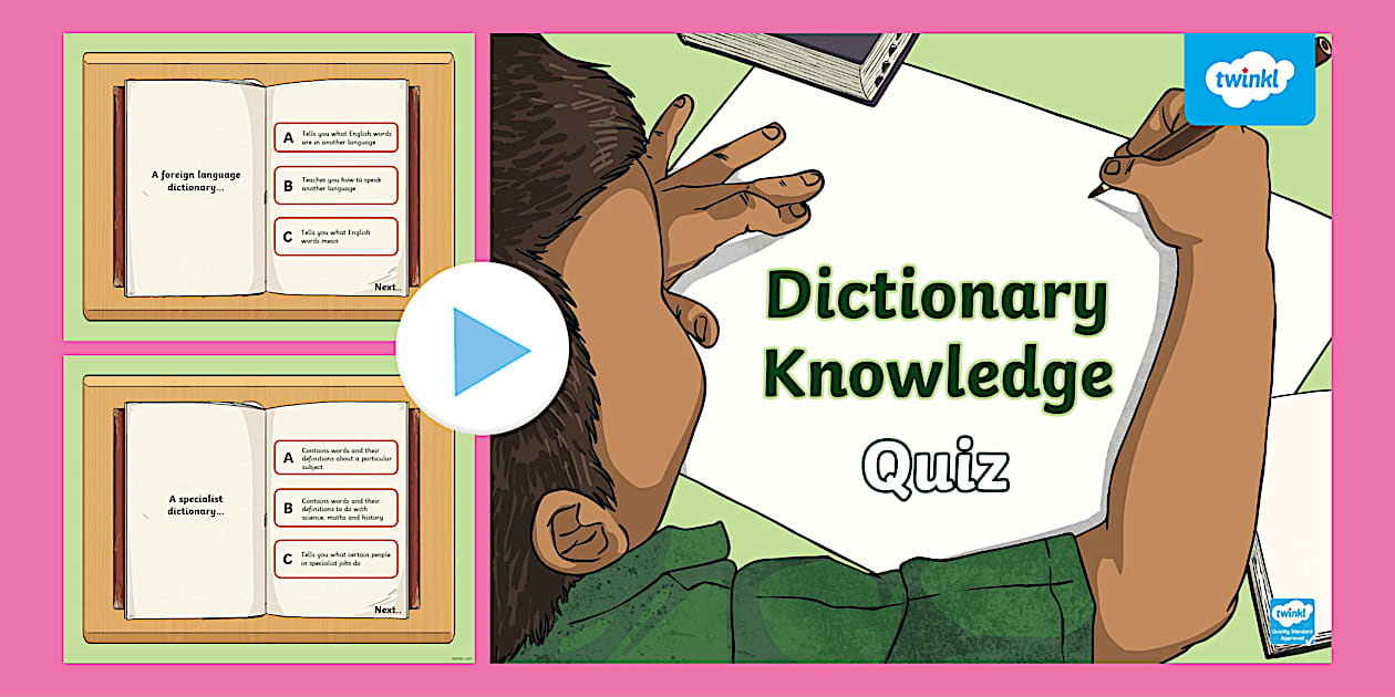 How to Use a Dictionary PowerPoint Quiz | Teacher Resources