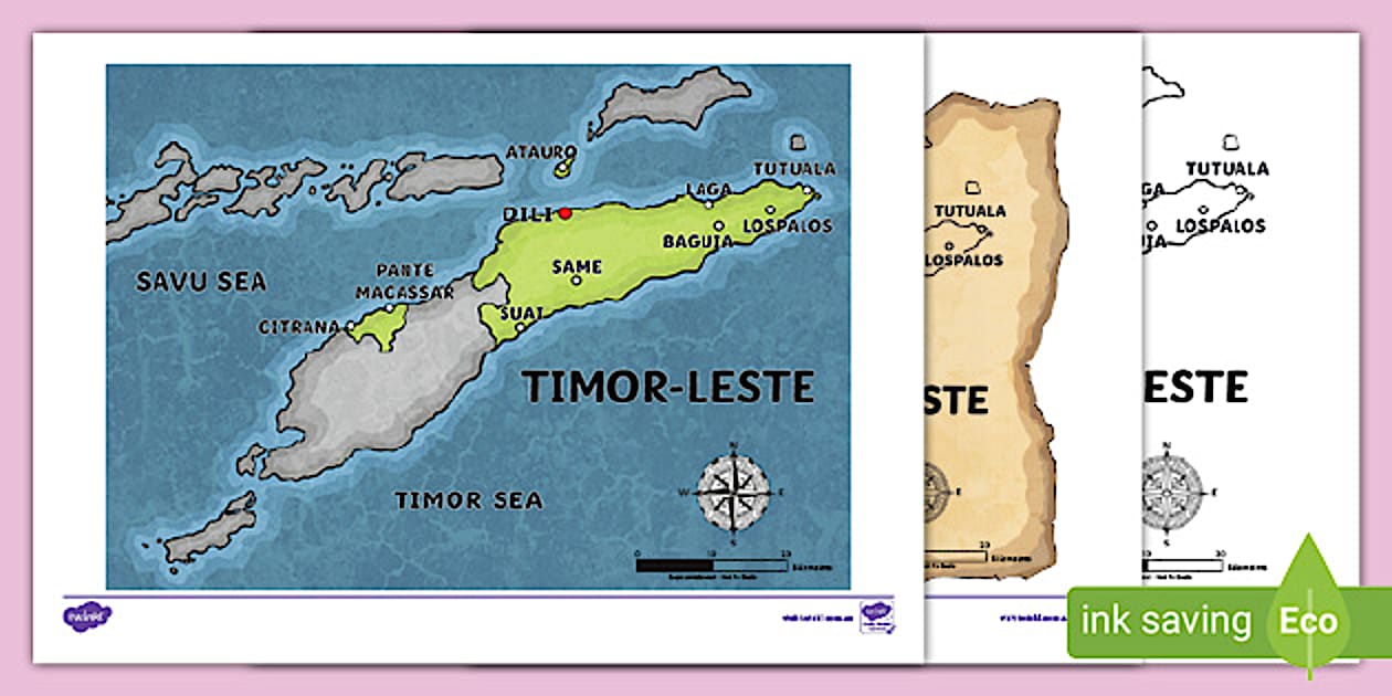 Timor-Leste Map Pack (teacher made) - Twinkl