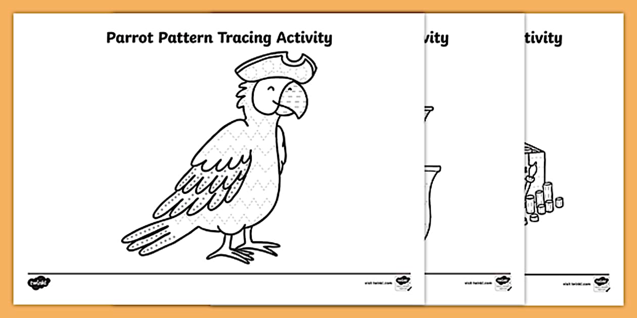 Pirate-Themed Pattern Tracing Activities (teacher made)