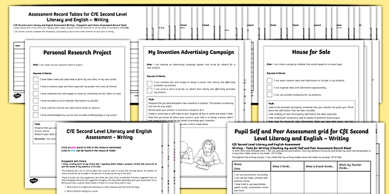 CfE Second Level Writing Assessment Examples and Ideas Pack CfE Second Level Writing Assessment Examples and Ideas Pack