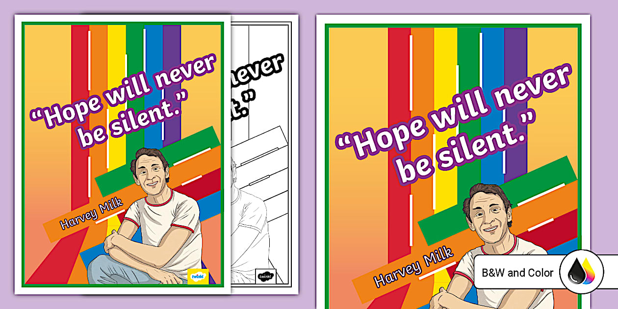 Harvey Milk Quote Poster | Pride Month | Twinkl USA