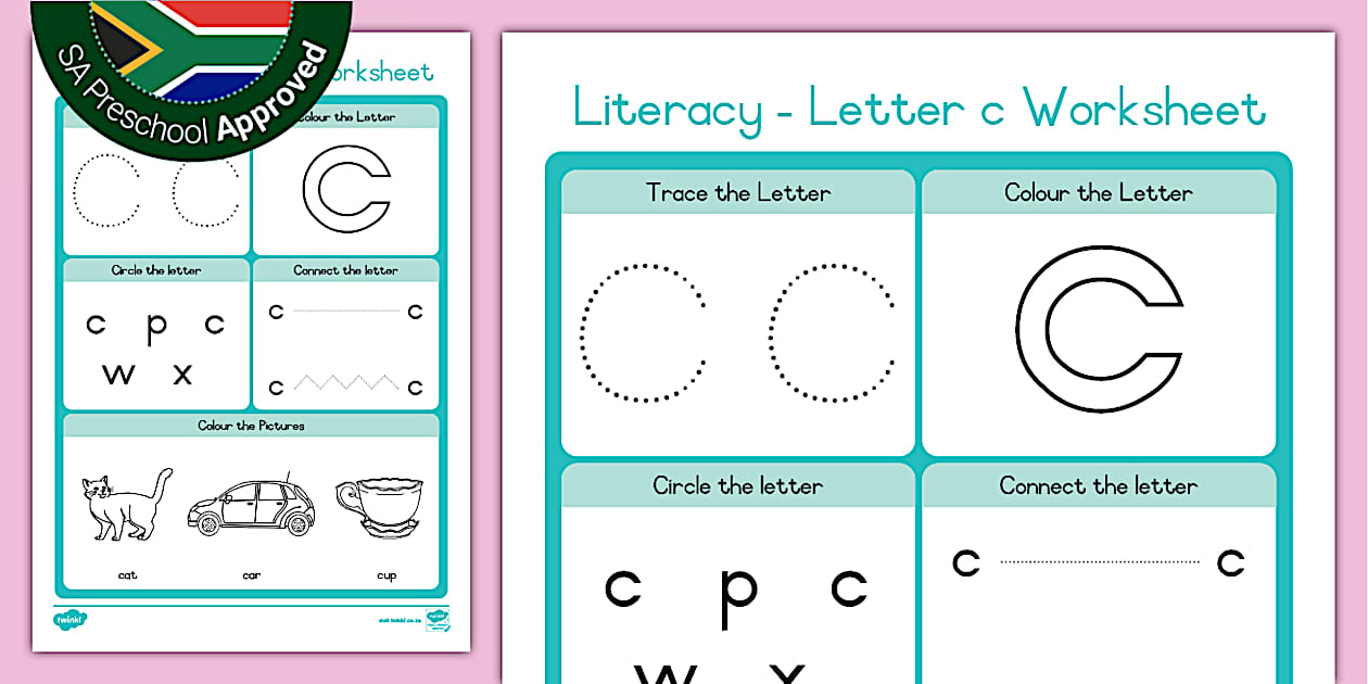 Preschool Letter C Worksheet | Foundation Phase | Twinkl ZA