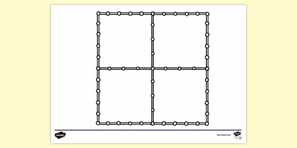 Square Field Colouring Sheet | Colouring Sheets - Twinkl