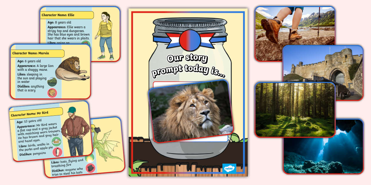 KS2 Storytelling Starters: Storytelling Jar Pack - Twinkl