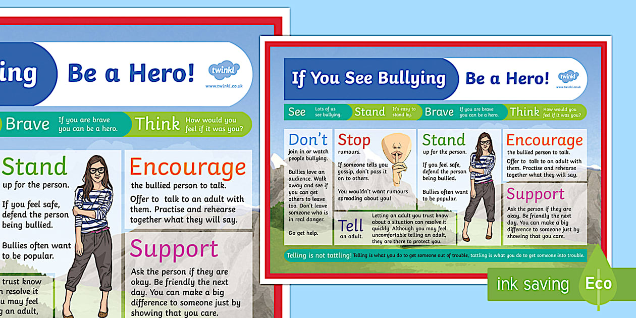 If You See Bullying Poster (teacher made) - Twinkl