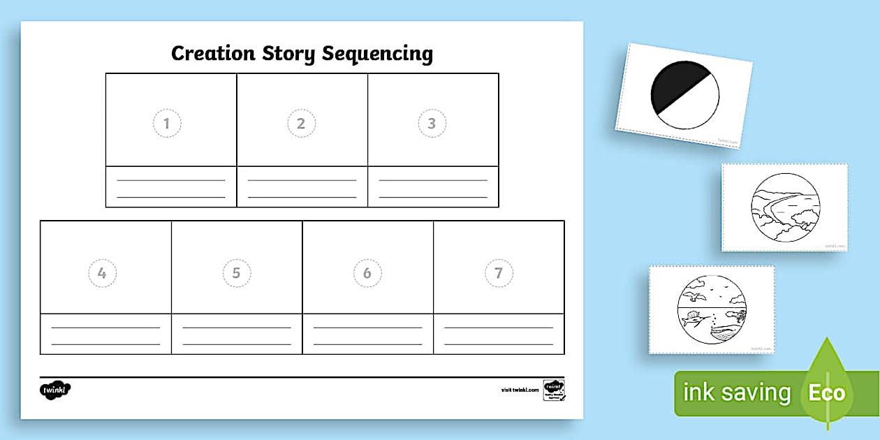 Creation Activity Worksheet | Story Sequencing | Twinkl