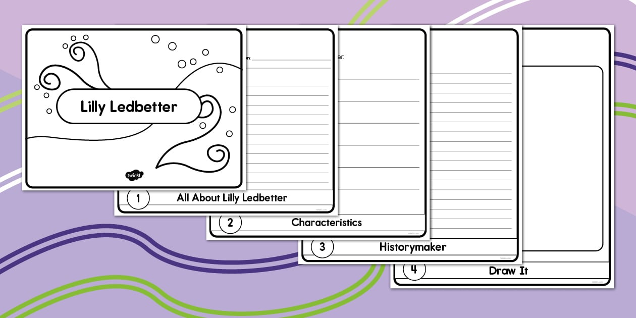 All About Lilly Ledbetter Flipbook for K-2nd Grade