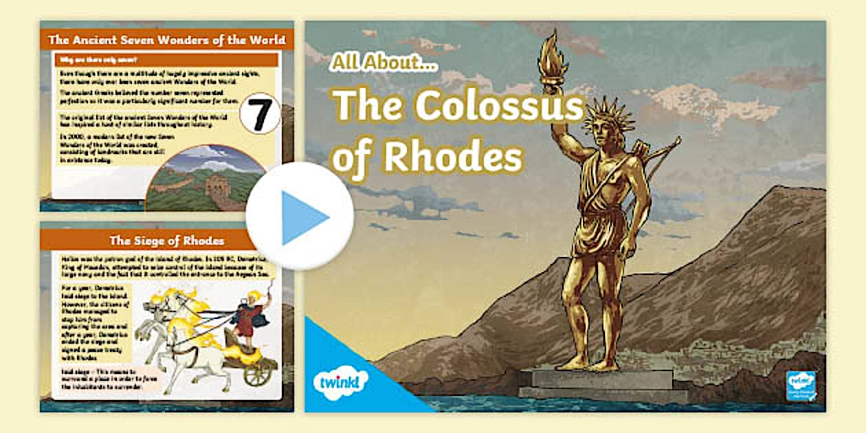 KS2 All About The Colossus of Rhodes PPT (teacher made)