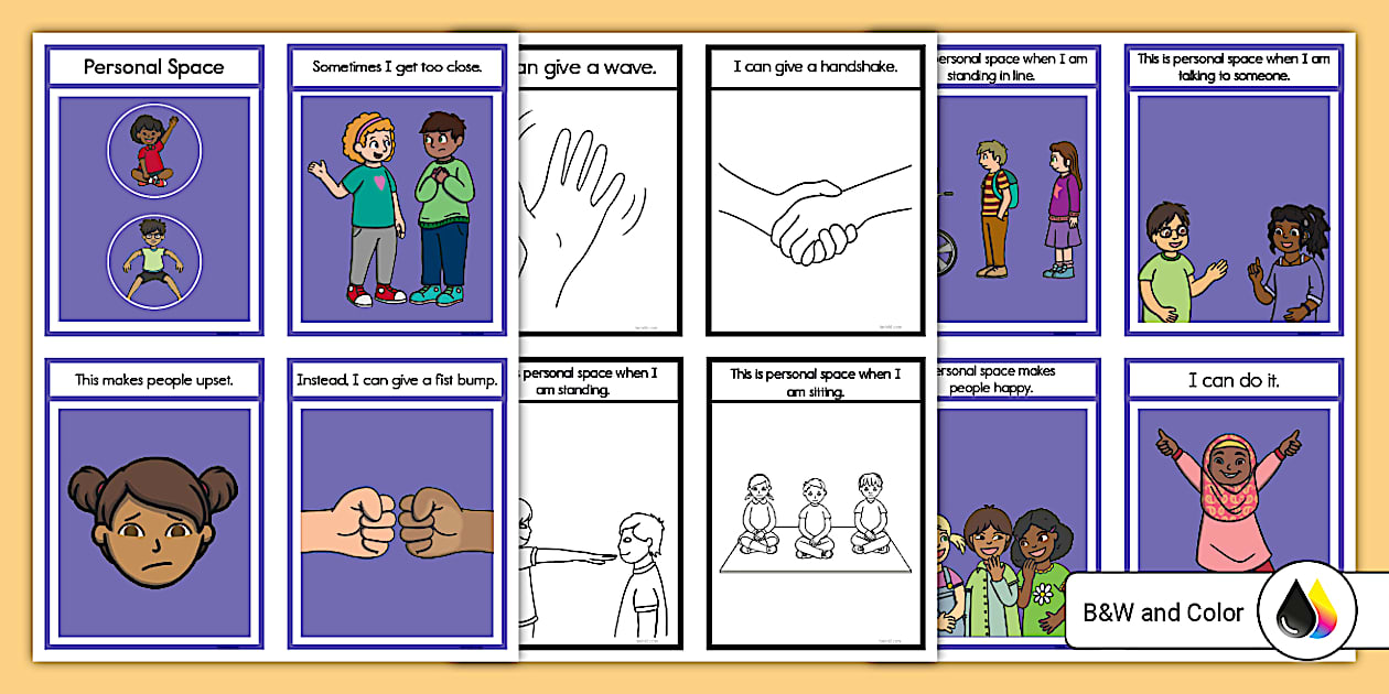 Personal Space Visuals | Kindergarten Resource | Twinkl USA