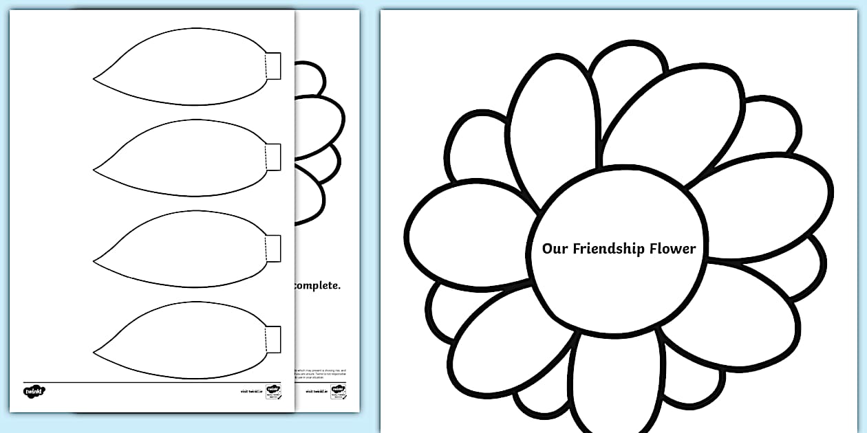 Our Friendship Flower (Teacher-Made) - Twinkl