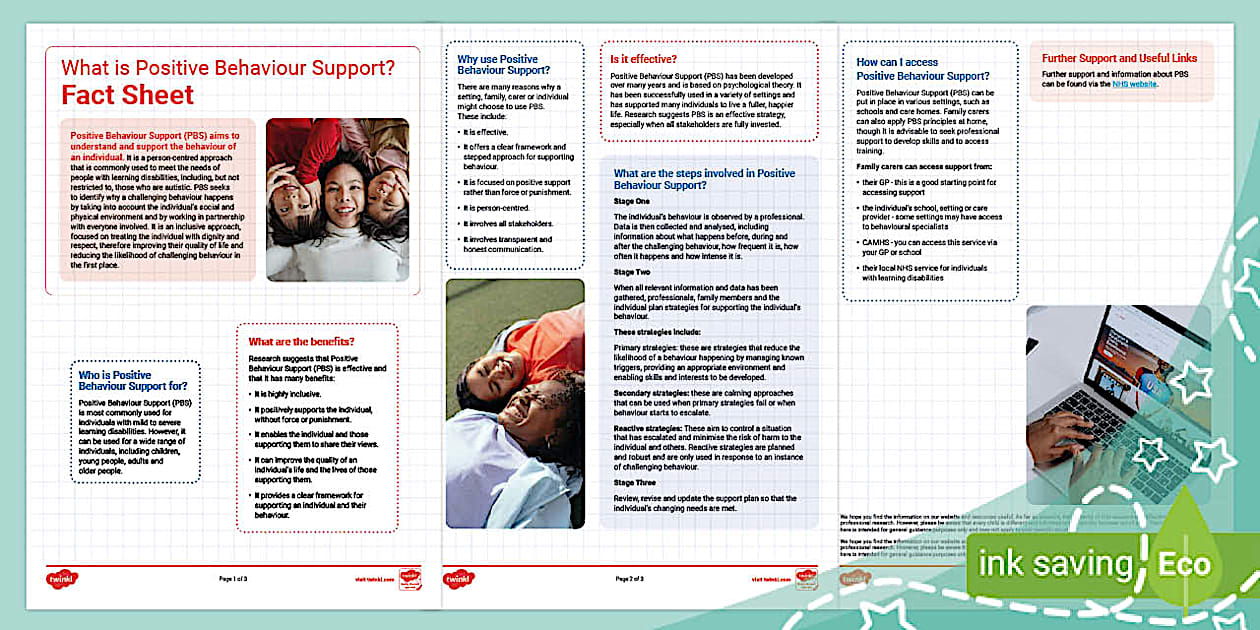 What is Positive Behaviour Support? Fact Sheet - Twinkl