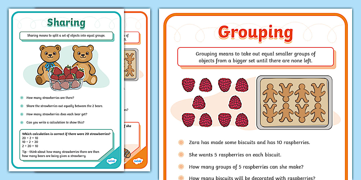 👉 Grouping and Sharing Display Posters - KS1 - Twinkl
