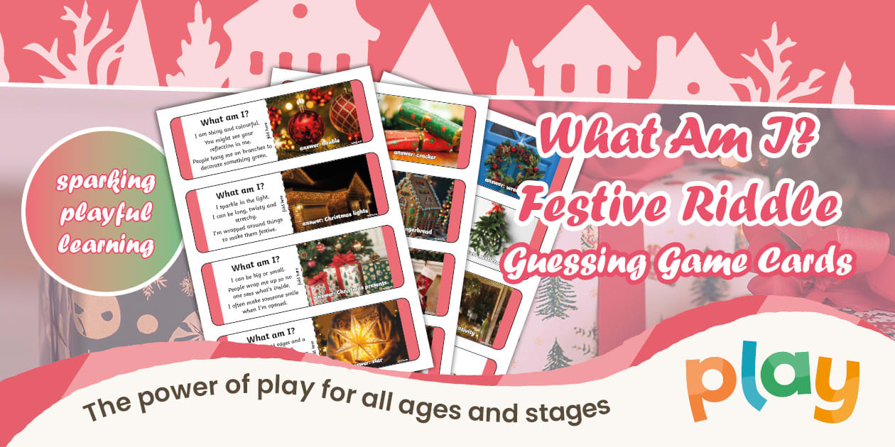 What Am I? Festive Riddle Guessing Game Cards