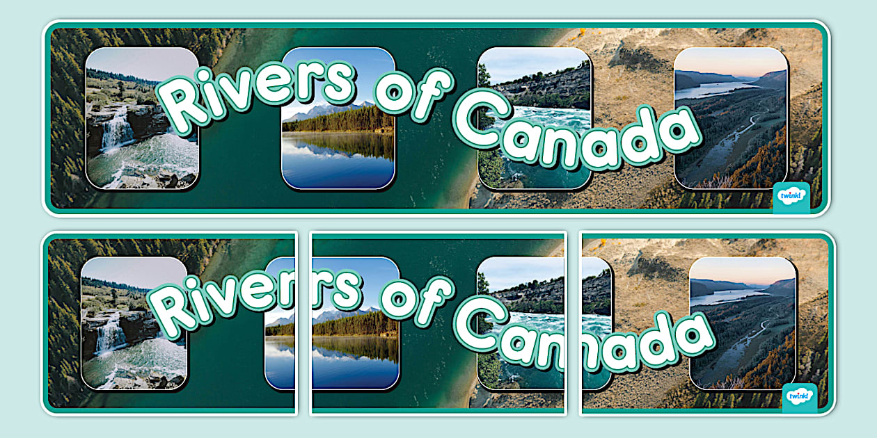 Rivers of Canada Photo Display Banner