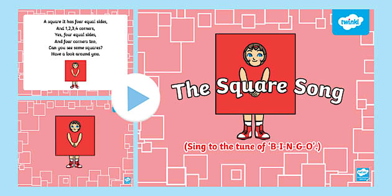The Square Song PowerPoint (teacher made) - Twinkl