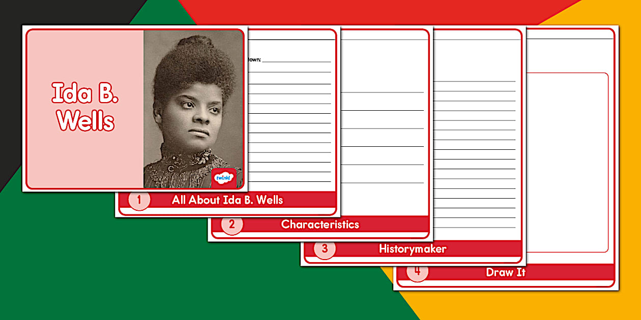 Ida B Wells Worksheet | Resource | Twinkl USA (teacher made)