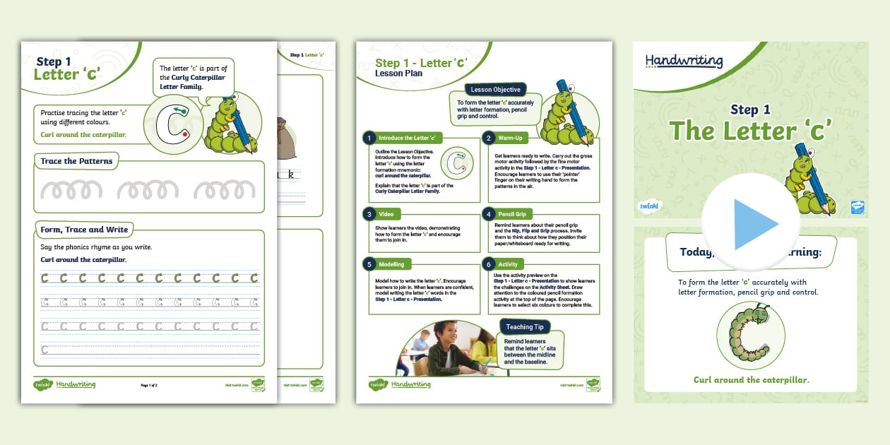 Twinkl Handwriting Scheme: Step 1 Letter 'c' Pack